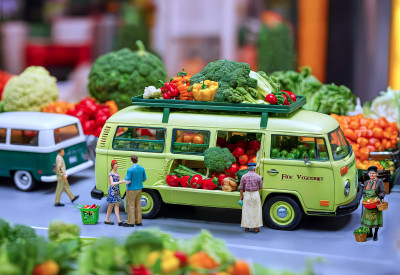 Vegetable Car jigsaw puzzle in Cars & Bikes puzzles on TheJigsawPuzzles.com