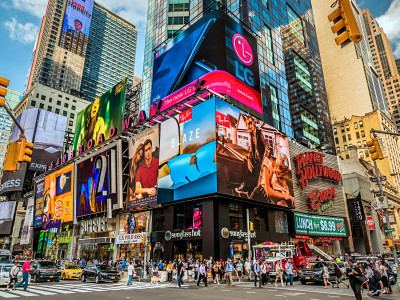 The Famous Times Square, New York, USA jigsaw puzzle in Street View ...