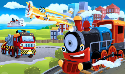 Funny Cartoon Transport jigsaw puzzle in Kids Puzzles puzzles on ...