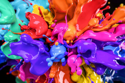 Colorful Paint Splash jigsaw puzzle in Macro puzzles on ...