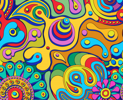 Psychedelic Seamless Pattern jigsaw puzzle in Fractals puzzles on ...