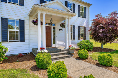Colonial Style Estate Home jigsaw puzzle in Street View puzzles on ...