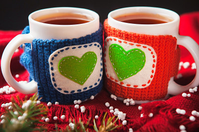 Two Cups of Tea For Valentine's Day jigsaw puzzle in Valentine's Day ...