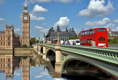 Big Ben with Bridge, London, UK jigsaw puzzle in Bridges puzzles on ...