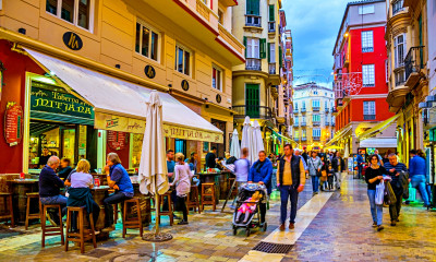 Historical Center of Malaga, Spain jigsaw puzzle in Street View puzzles ...